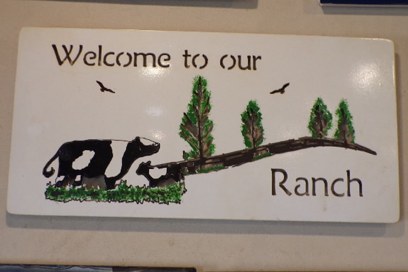 Welcome to Our Ranch Metal Sign - Etsy