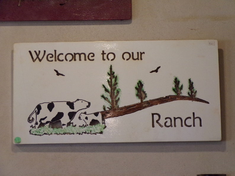 Welcome to Our Ranch Metal Sign - Etsy