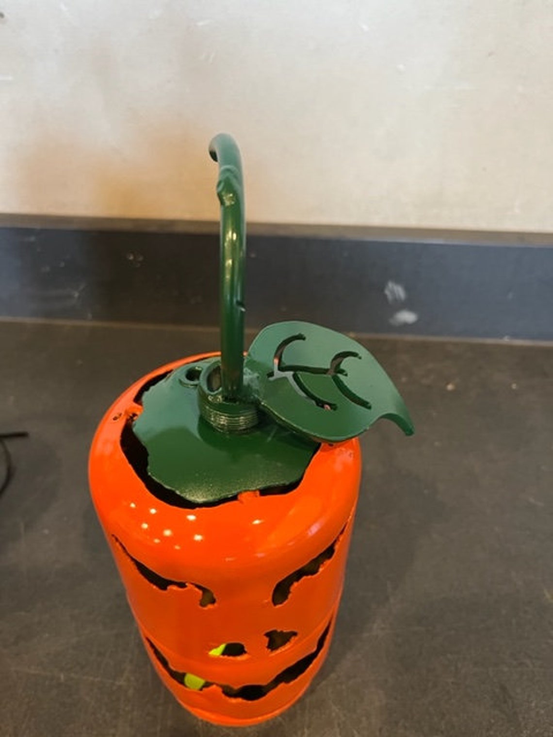 Pumpkin Upcycled Propane Tank Metal Pumpkin Yard Art Jack-o-lantern ...