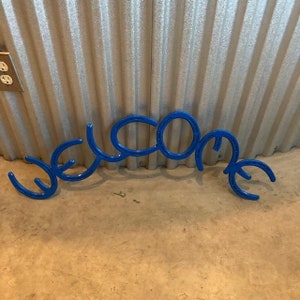 Horseshoe Welcome Sign Made From Genuine Horseshoes - Etsy