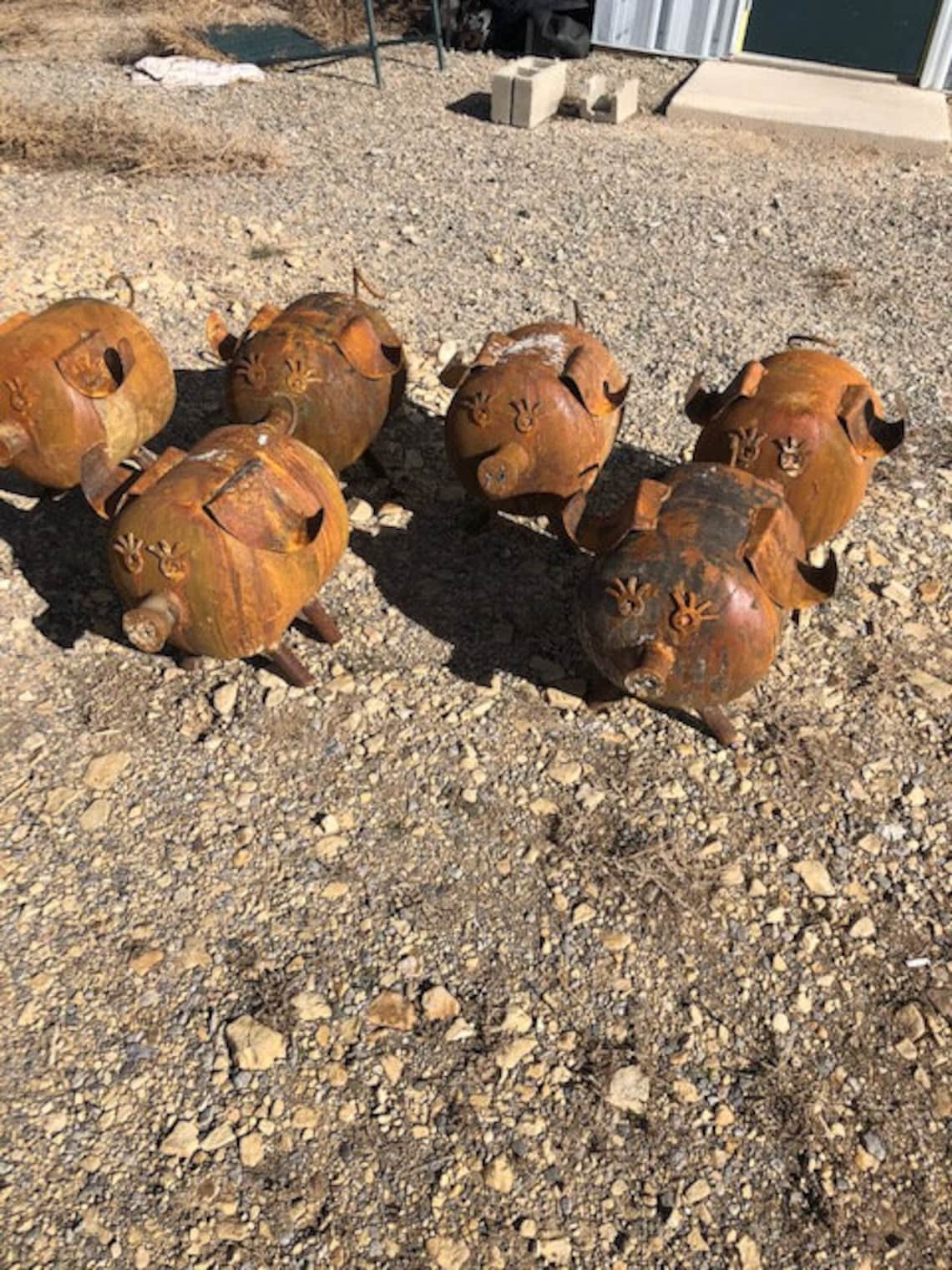 Propane Tank Pig Metal Art Pig Made Form Upcycled Propane Tank and ...