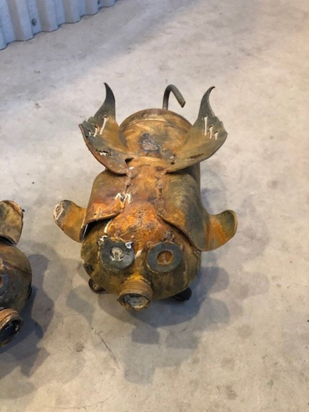 Propane Pig With Wings When Pigs Fly Upcycled Pig Made From Scrap Metal ...