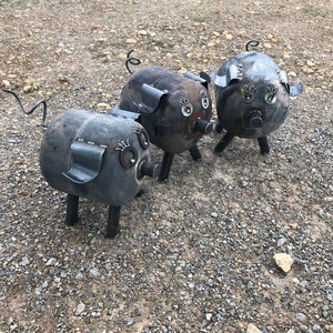 Propane Tank Pig Metal Art Pig Made Form Upcycled Propane Tank - Etsy