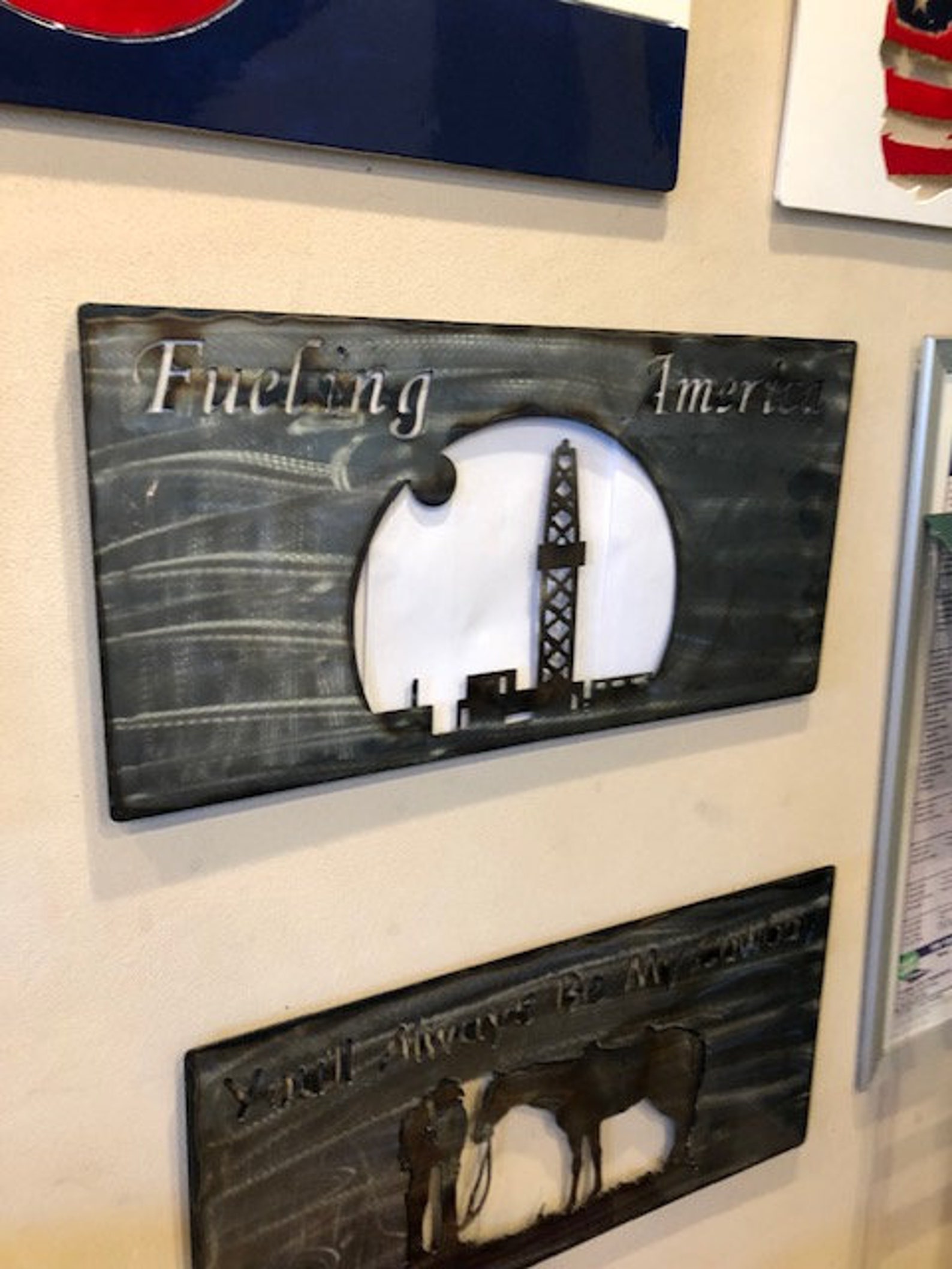 Fueling America Sign Drill Rig Sign Oil and Gas Rig Sign - Etsy