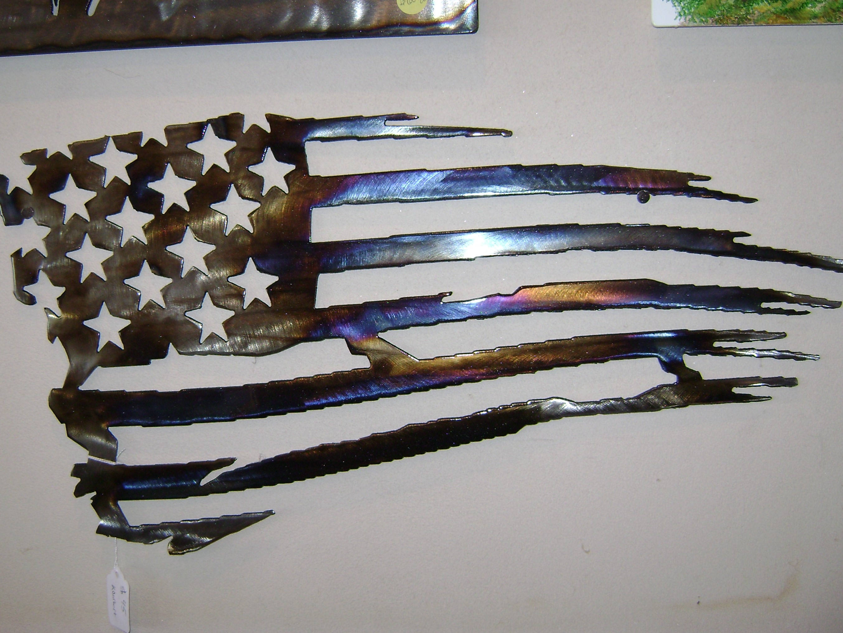 American Flag Metal sign distressed US flag united states flag | Etsy