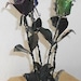 Steel Rose With Barbed Wire Stem Made From Recycled Metal and ...