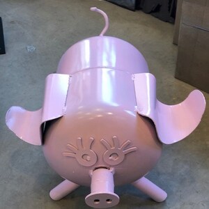 Helium Tank Pig Metal Art Pig Made for Upcycled Helium Tank and Other ...