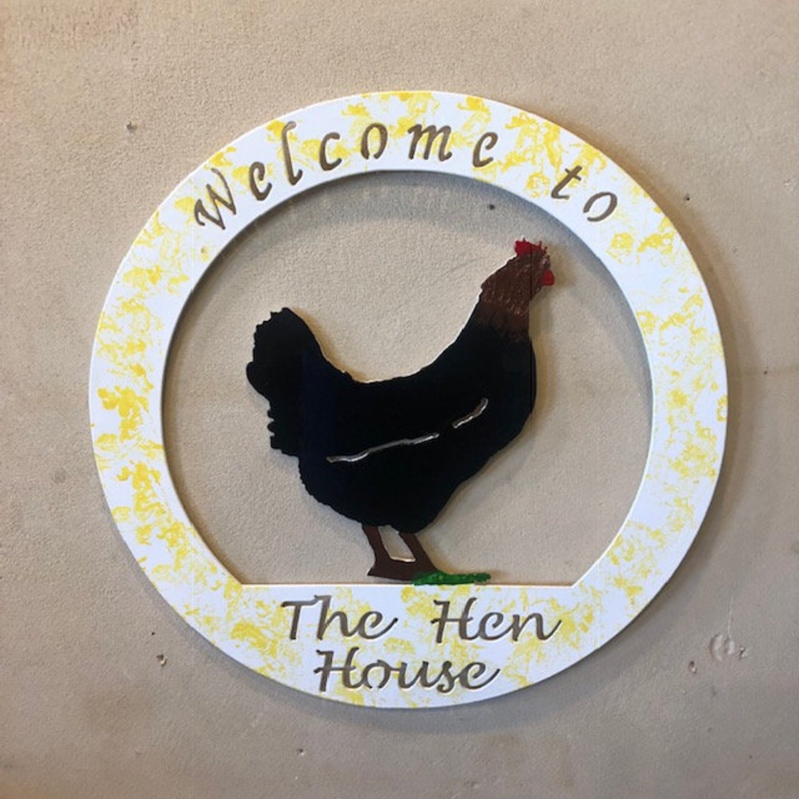 Welcome to the Hen House Sign Made Out of Thick High Quality - Etsy