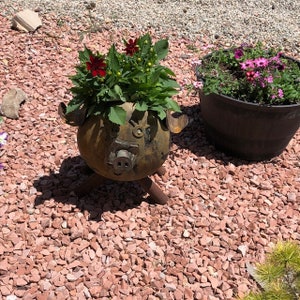 Propane Tank Pig Planter Metal Art Pig Planter Made Form Upcycled ...