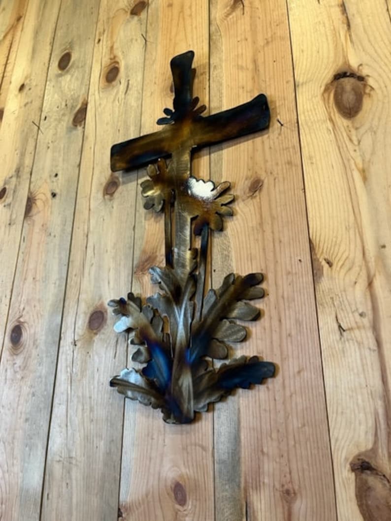 Cross Wall Decor Cross Metal Wall Sign Metal Wall Crosses - Etsy