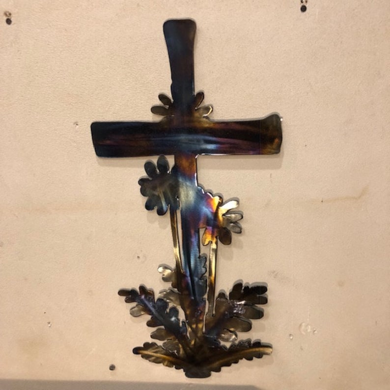 Cross Wall Decor Cross Metal Wall Sign Metal Wall Crosses | Etsy