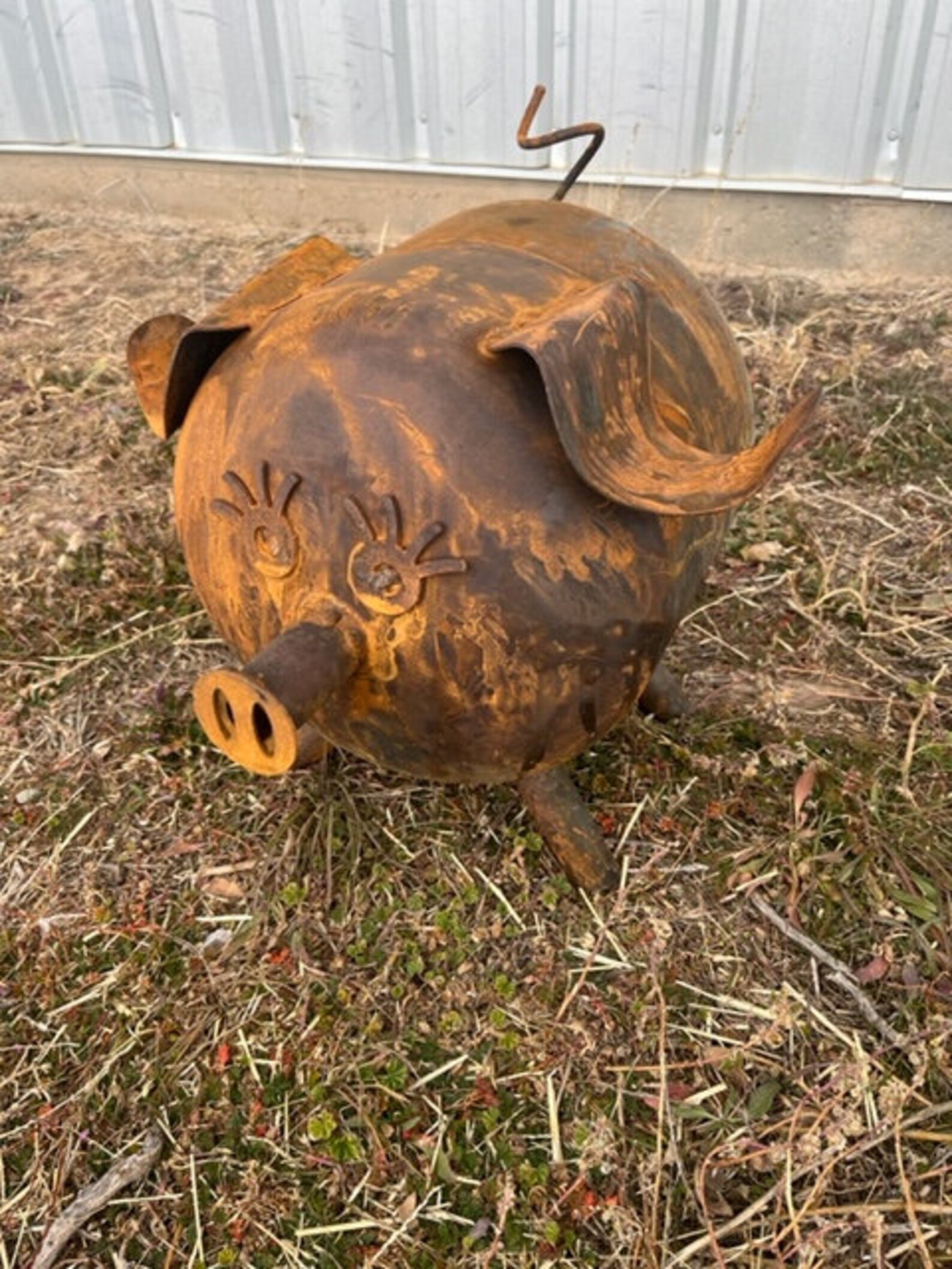 Propane Tank Pig Metal Art Pig Made Form Upcycled Propane Tank - Etsy