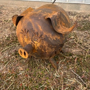 Propane Tank Pig Metal Art Pig Made Form Upcycled Propane Tank and ...