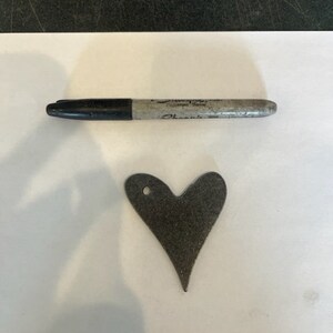 Metal Hearts 12 Pack Decorative Steel Hearts With a Hole Blank Metal ...