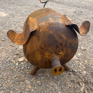 Propane Tank Pig Metal Art Pig Made Form Upcycled Propane Tank and ...