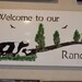 Welcome to Our Ranch Metal Sign - Etsy