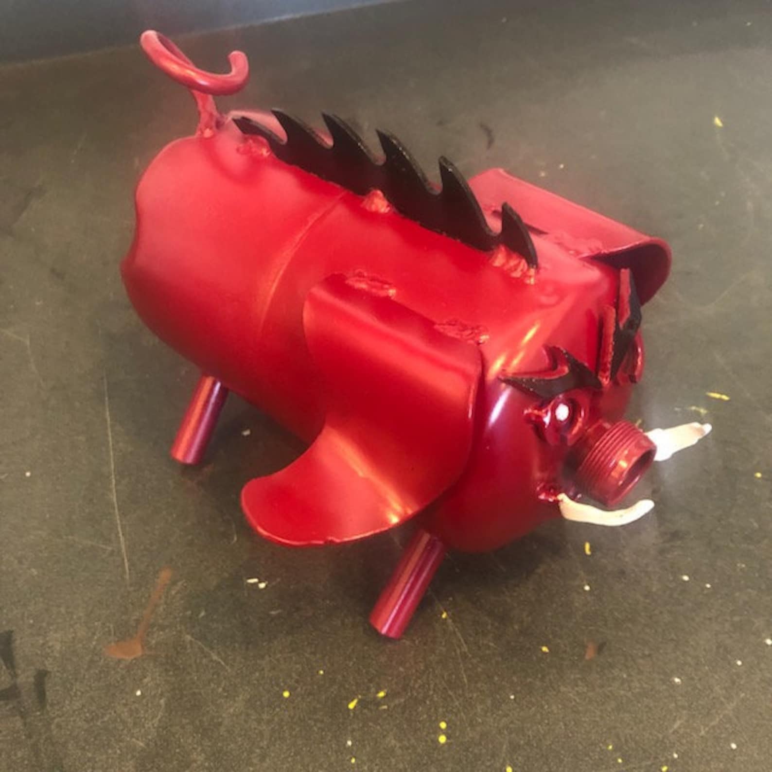Razorback Pig Made From Recycled Metal and Farm Parts and | Etsy