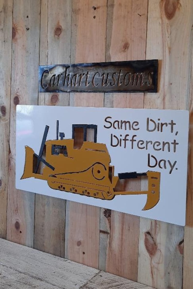 Bulldozer Metal Wall Art Decor / Bulldozer Sign / Bulldozer Metal ...