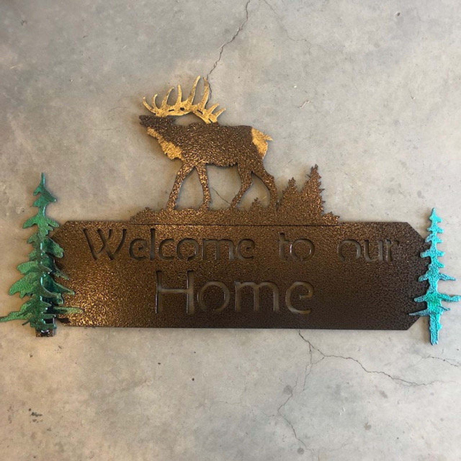 Elk welcome to Our Home Sign Welcome Sign Elk - Etsy