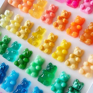 Vibrant Gummy Bear Wall Art Set for Nursery or Kid's Room Decoration - Etsy