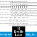 18 Lines Clipart Set 2 Wedding Clipart Page Divider | Etsy