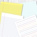 School Digital Papers, Handwriting Practice, Back to School, Lined ...