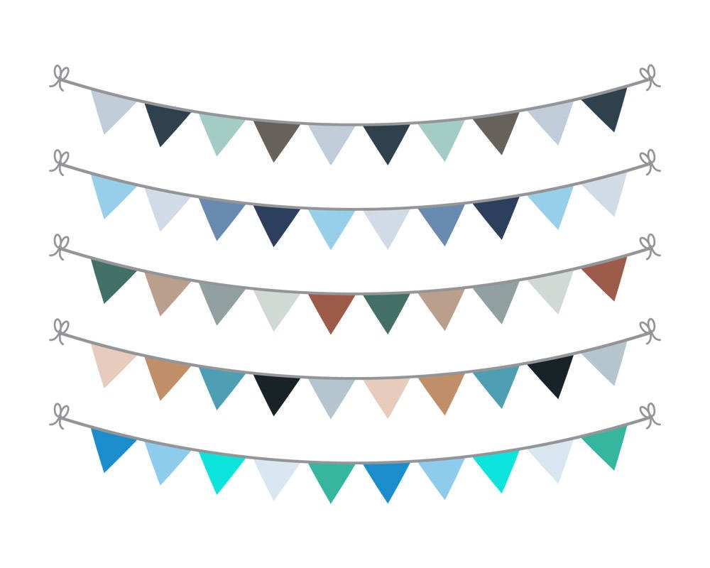 Winter Bunting Clipart Winter Clipart Garland Clipart - Etsy