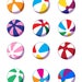 12 Beach Ball Clipart, Summer Clipart, Pool Clip Art, Beach Clipart ...