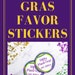Mardi Gras Labels Editable Template, Printable Mardi Gras Stickers ...