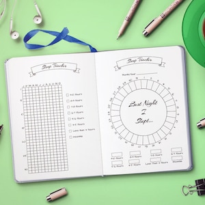 Bujo Journal Sleep Trackers, Sleep Tracking, Sleep Planner Printable ...