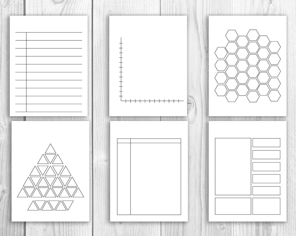 20 Bujo Journal Template Printables, Bullet Journal Printables, Bujo ...