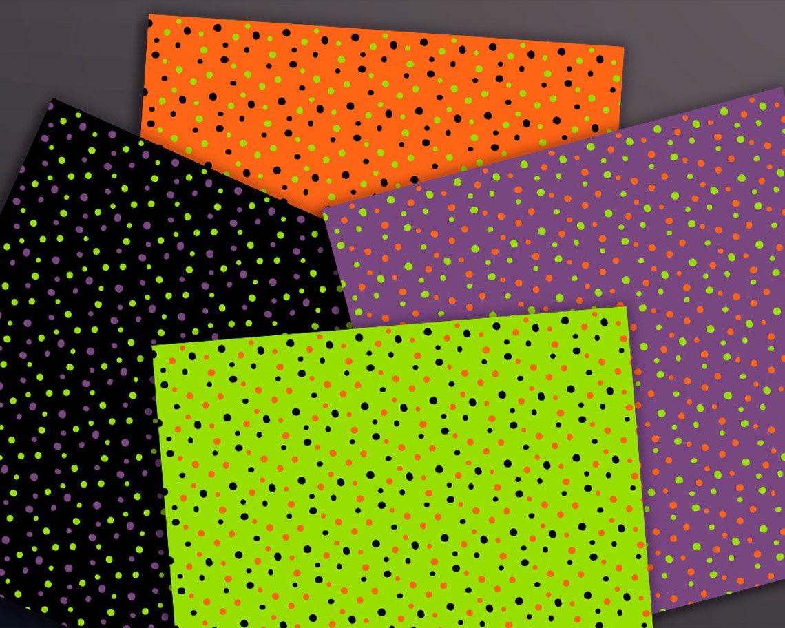 Halloween Digital Papers 2 Halloween Scrapbook Papers | Etsy