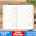 TN Pocket Daily Planner, TN Field Notes Travelers Notebook Inserts ...