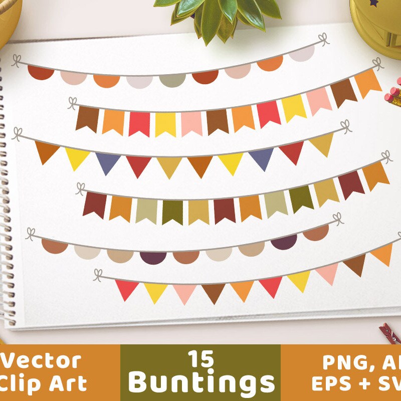 Fall Banner Clipart - Etsy