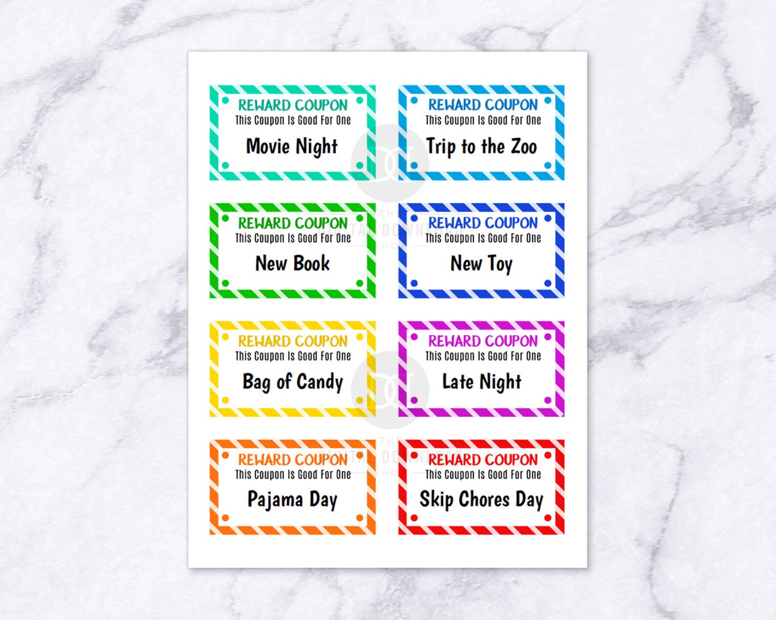 Kids Reward Tickets Printable Editable Kids Reward Coupons - Etsy