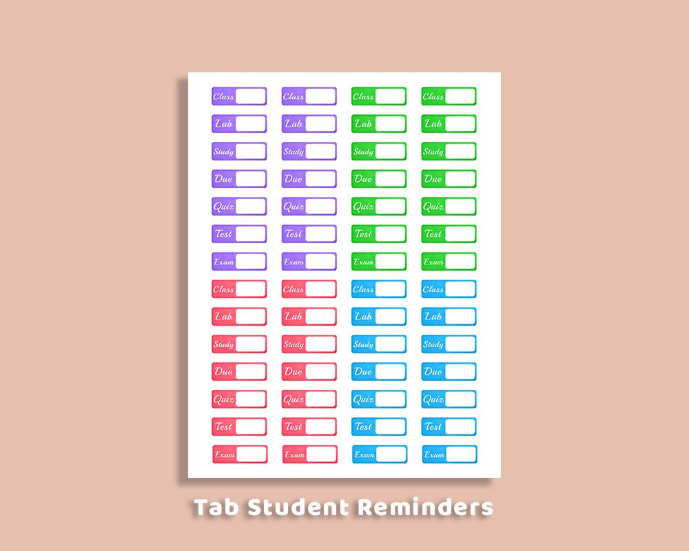 Planner Starter Kit- Student Stickers, Bullet Journal Stickers ...
