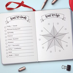 Level 10 Life Printable Bundle, Bujo Journal Level 10 Life Template ...