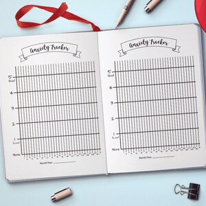 Anxiety Tracker Bullet Journal Printable, Anxiety Journal, Anxiety ...