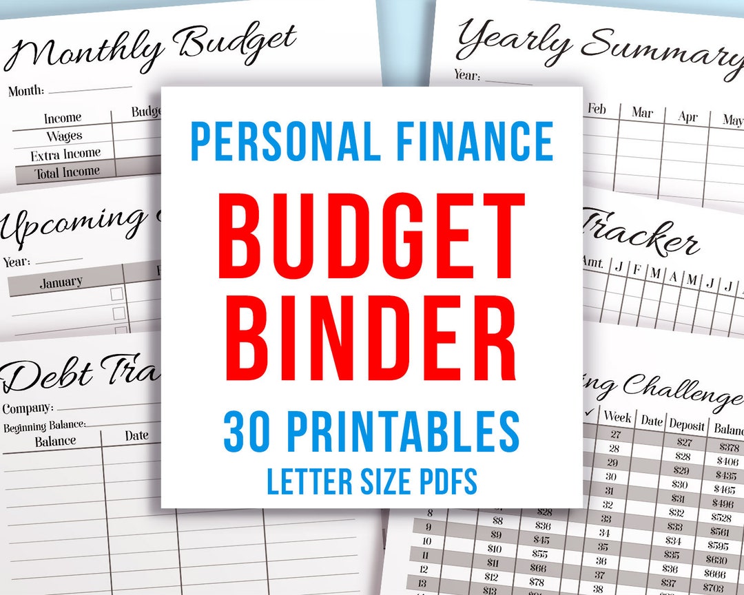 Budget Binder Printable, Budget Planner Printable, Finance Binder ...