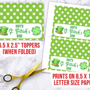 St. Patrick's Day Treat Bag Topper Printable, St. Paddy's Day Treat ...