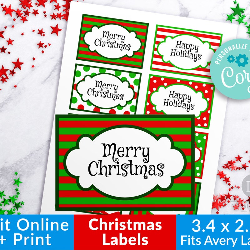 Christmas Labels - Etsy