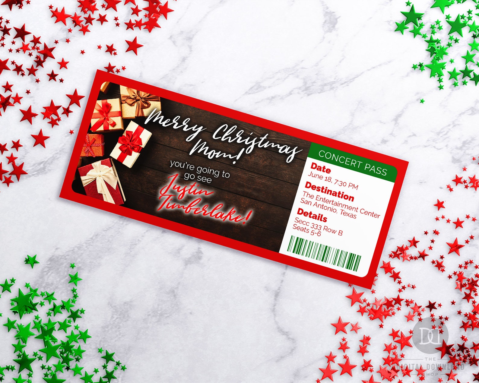 Christmas Event Ticket Template Printable Christmas Vacation - Etsy