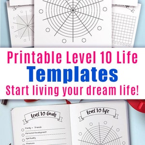 Level 10 Life Printable Bundle, Bujo Journal Level 10 Life Template ...