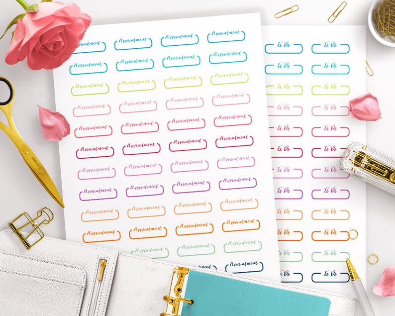 To Do Planner Stickers Printable Appointment Printable - Etsy