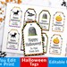 Halloween Tags Printable, Happy Halloween Tags Editable, Personalized ...