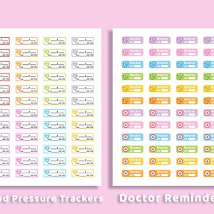 Planner Starter Kit- Health Stickers, Health Trackers, Bullet Journal ...