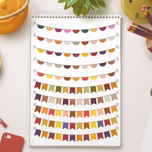 Fall Bunting Clipart, Bunting Banner Clipart, Autumn Bunting SVG ...