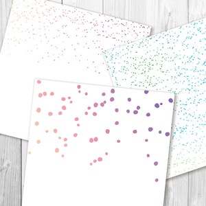 Pastel Confetti Digital Papers, Confetti Borders, Round Confetti ...
