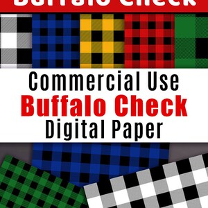 Buffalo Check Digital Paper, Buffalo Plaid Digital Paper, Lumberjack ...