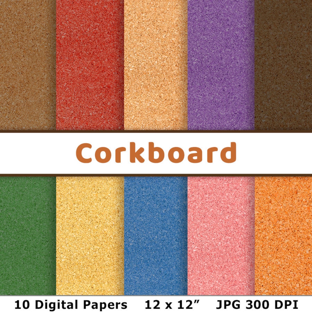 Corkboard Digital Paper, Cork Digital Paper, Cork Texture, Corkboard ...